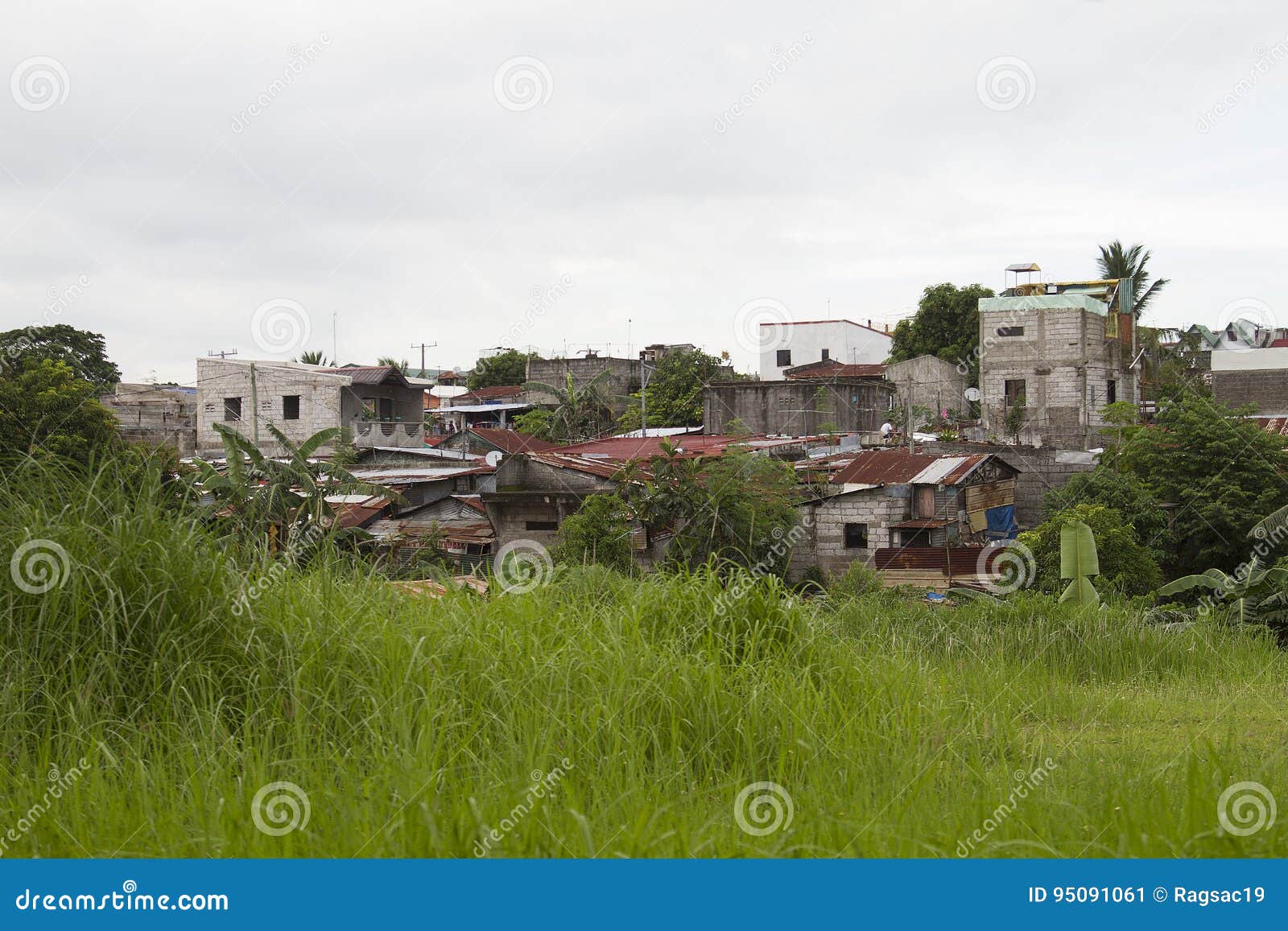 Squatter in Manila stock image. Image of manila, waste - 95091061