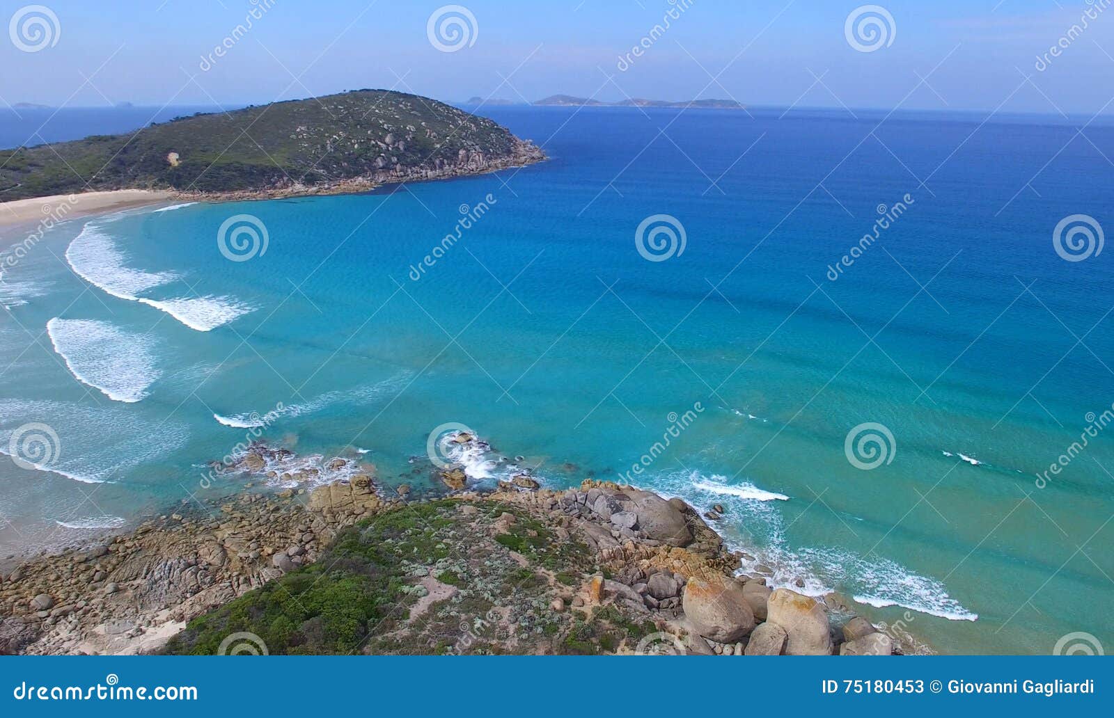 Squeaky Beach At Sunset In Wilsons Promontory National Park Stock Image ...