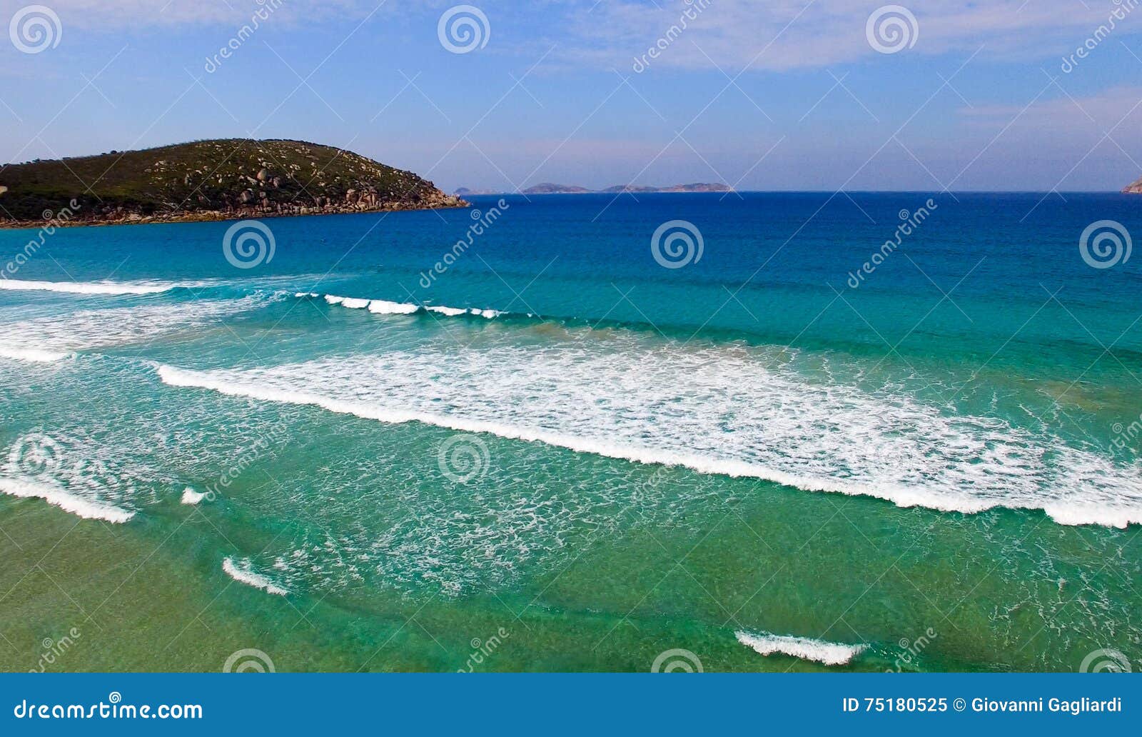 Squeaky Beach Aerial View, Wilsons Promontory Stock Image - Image of ...