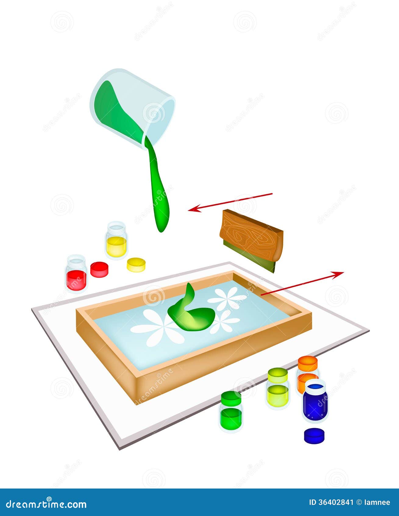 Screen Printing Device Stock Illustrations – 1,483 Screen Printing ...
