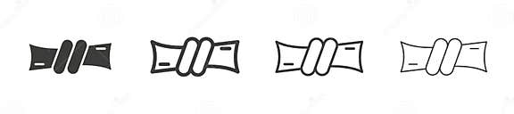 Squeeze Icon Vector Set on White Background Stock Vector - Illustration ...