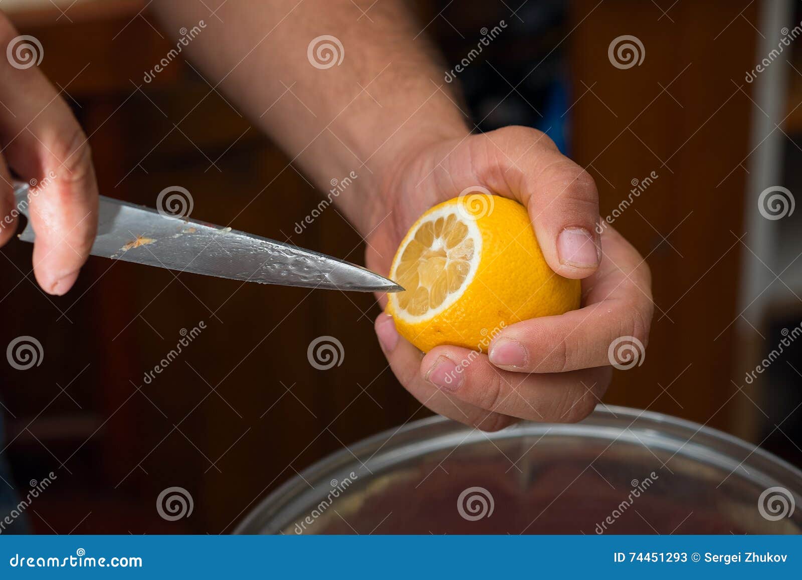 Squeeze Lemon Juice on Hand Stock Image - Image of diet, lemonade: 74451293