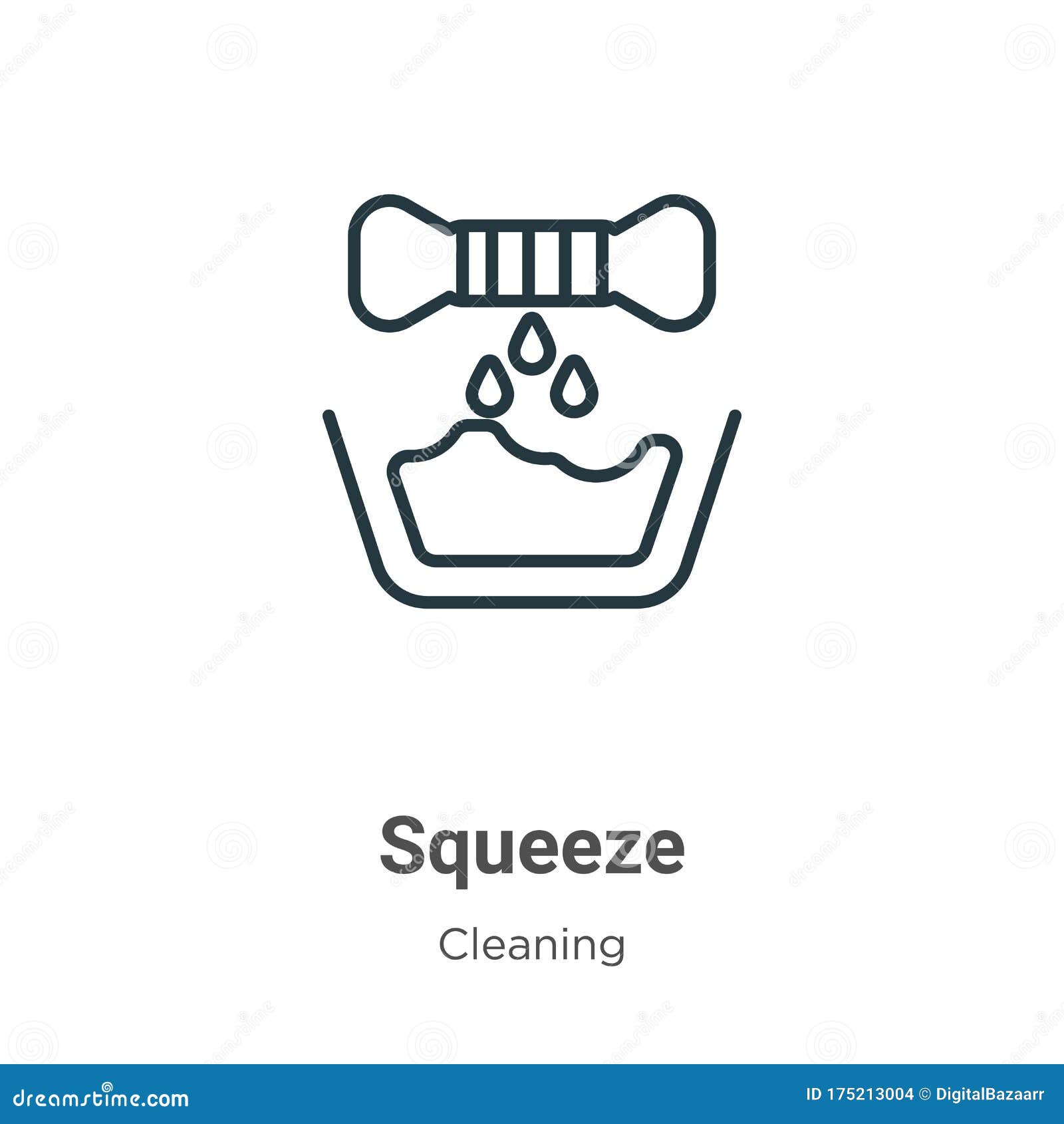 Squeeze Outline Vector Icon. Thin Line Black Squeeze Icon, Flat Vector ...