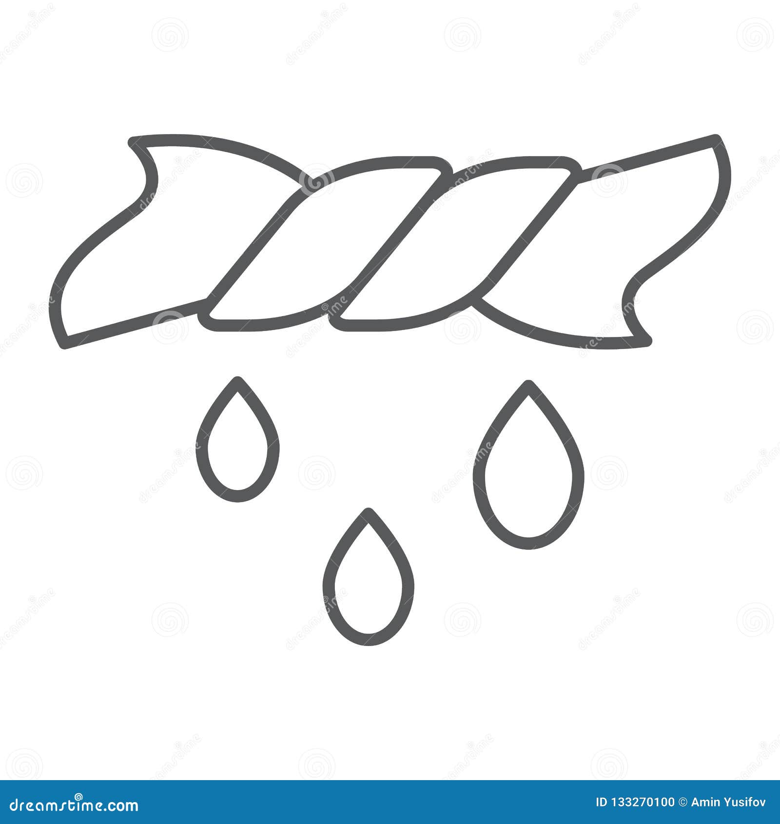 Squeeze Wet Laundry Icon, Twirling Fabric For Dry, Washing Machine ...