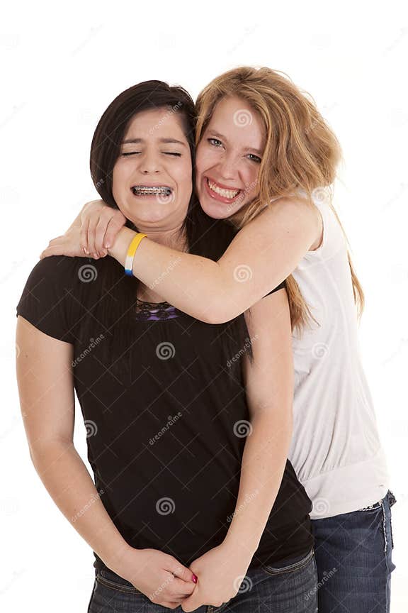 Squeeze tight neck stock image. Image of concept, buddies - 23282187