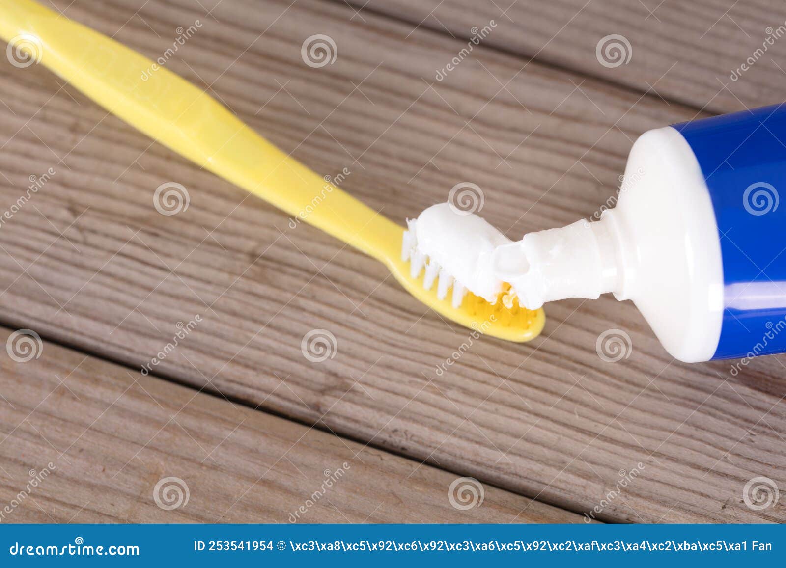 Squeeze Toothpaste on the Toothbrush Stock Photo - Image of still, life ...