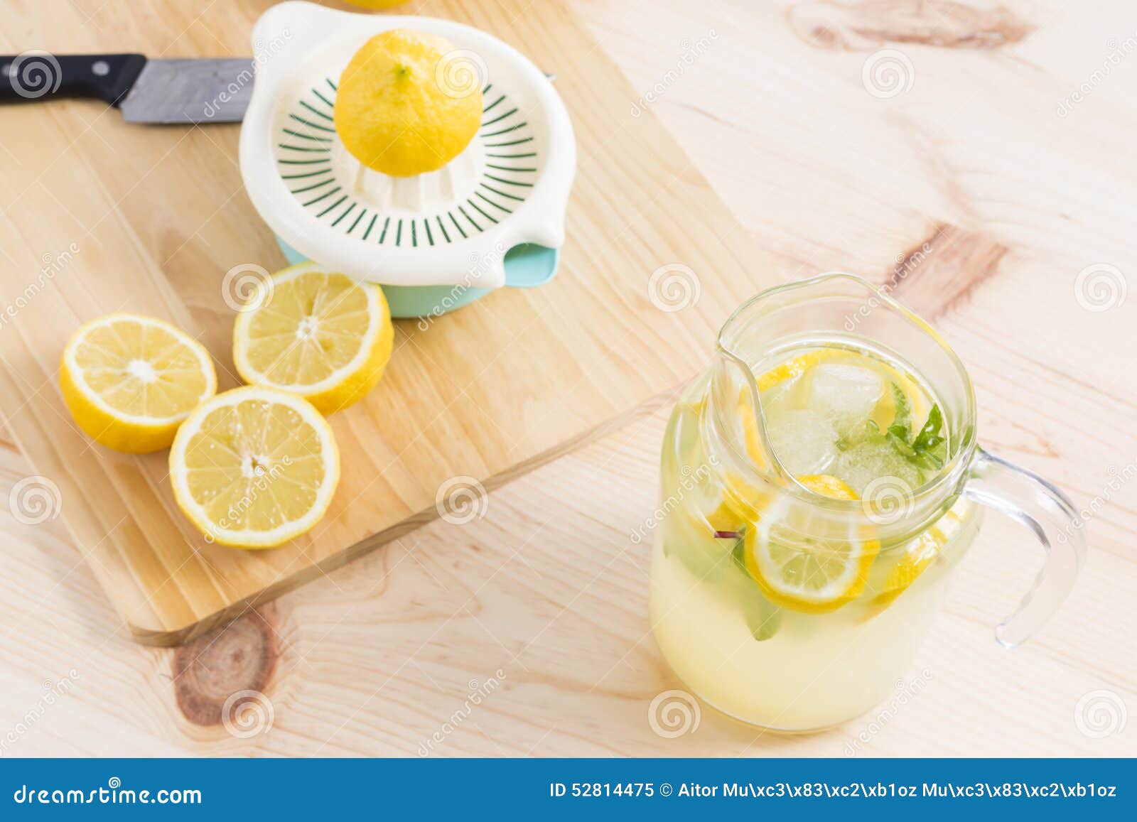 Squeezed lemonade stock image. Image of cocktail, refreshing - 52814475