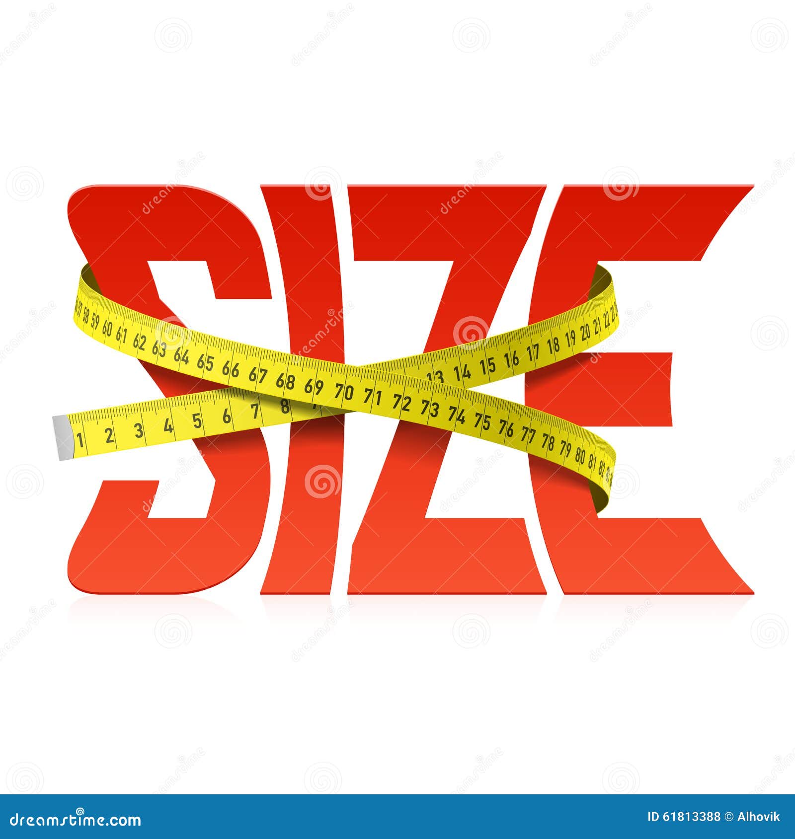 Squeezed word Size stock vector. Illustration of loss - 61813388