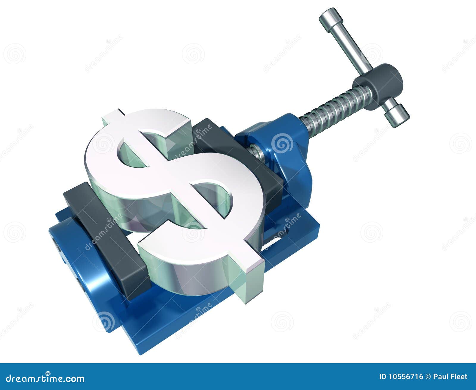 Squeezing the dollar stock illustration. Illustration of money - 10556716