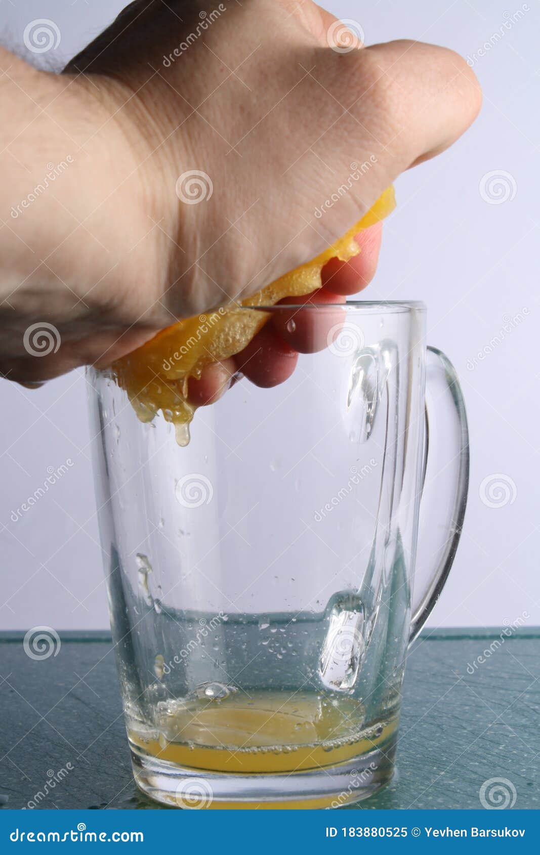 Squeezing Juice from Orange Fruit Stock Image - Image of lemon ...