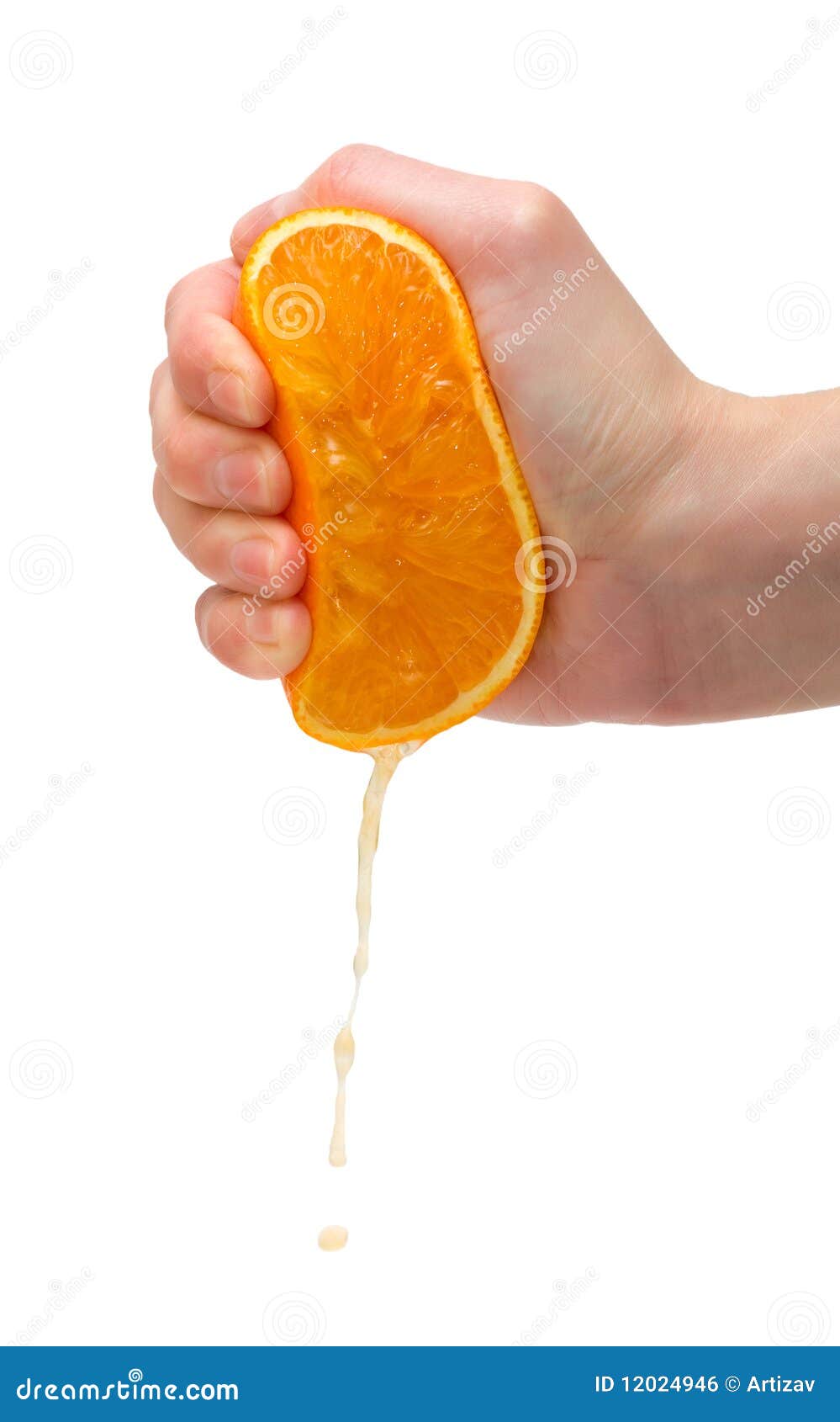 Squeezing orange stock photo. Image of lifestyle, hand - 12024946