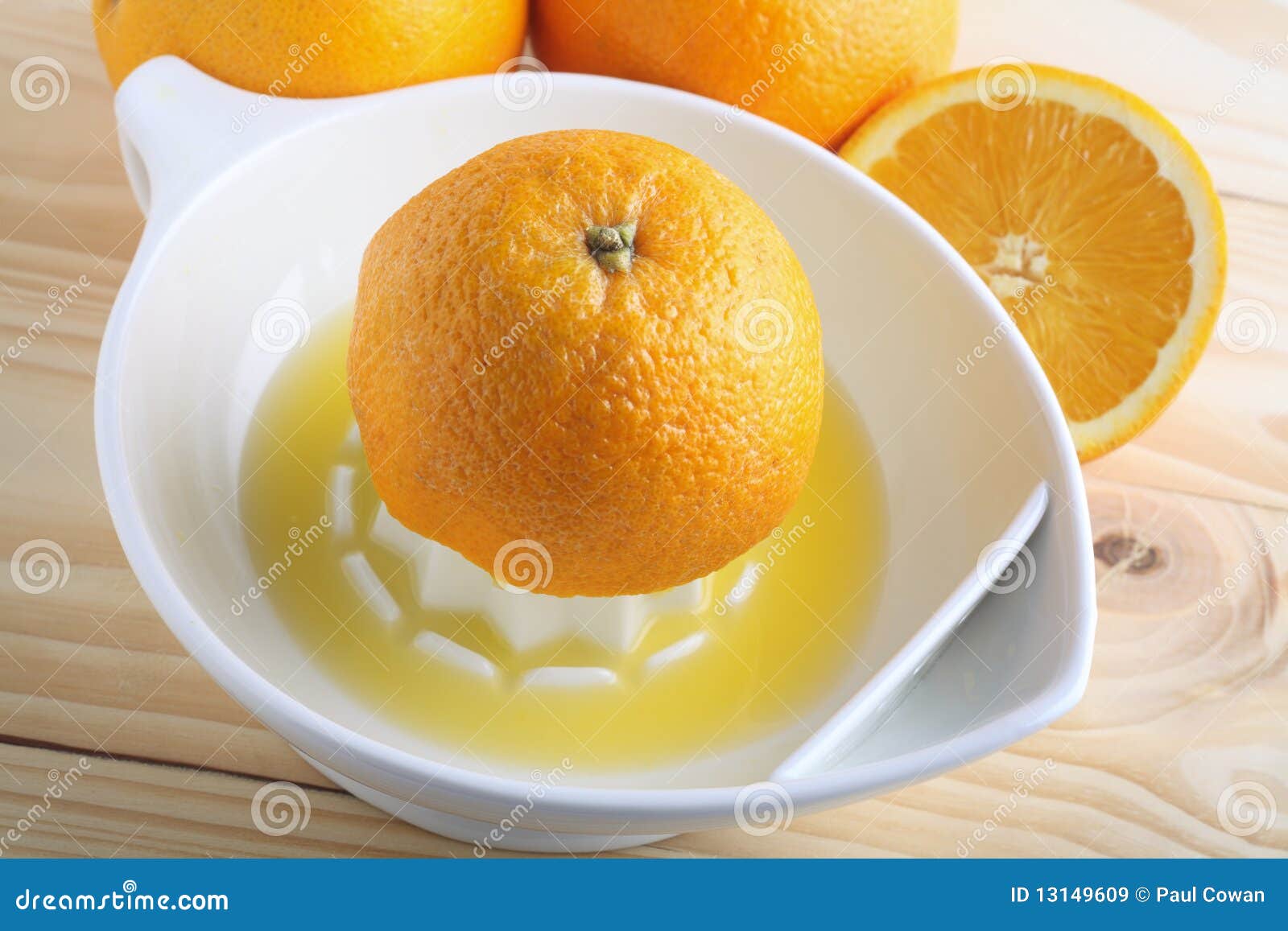 Squeezing Orange Wooden Background Stock Image - Image of juice ...
