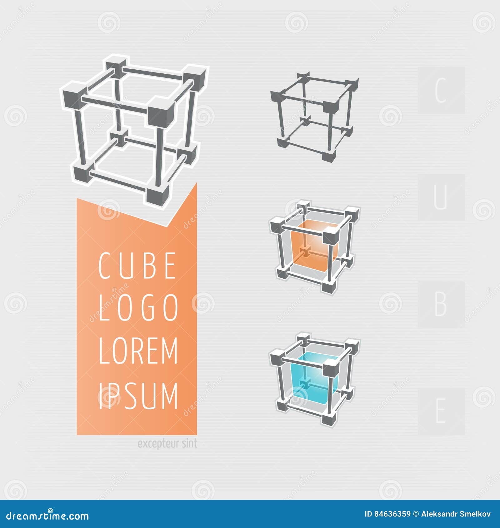 Squelette De Cube, Illustration Illustration de Vecteur - Illustration ...