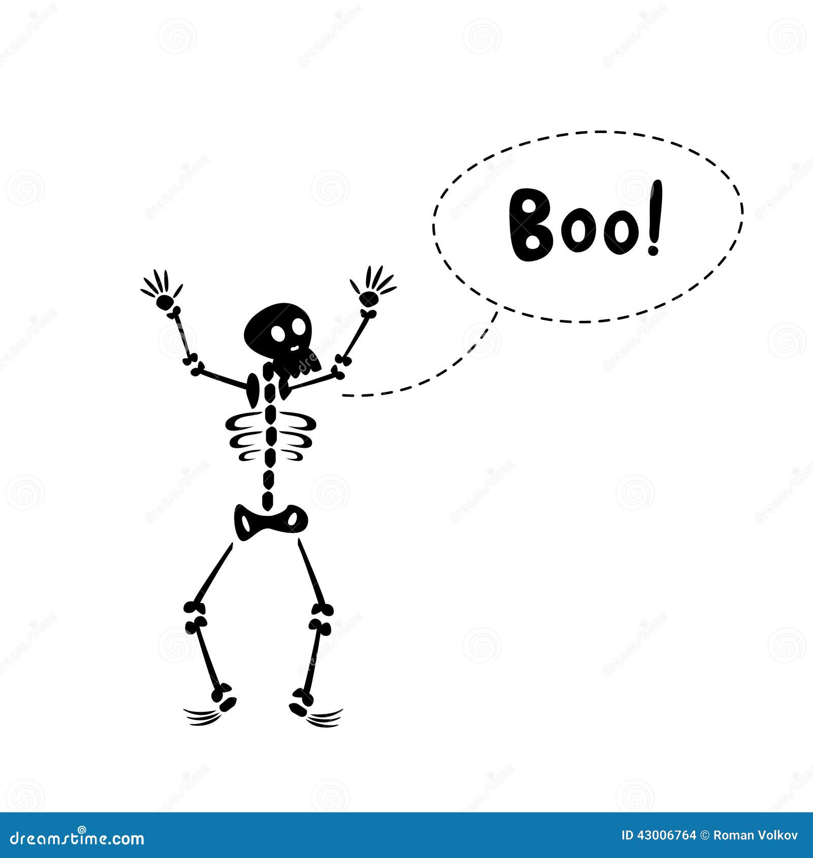 Squelette drôle illustration de vecteur. Illustration du humain - 43006764