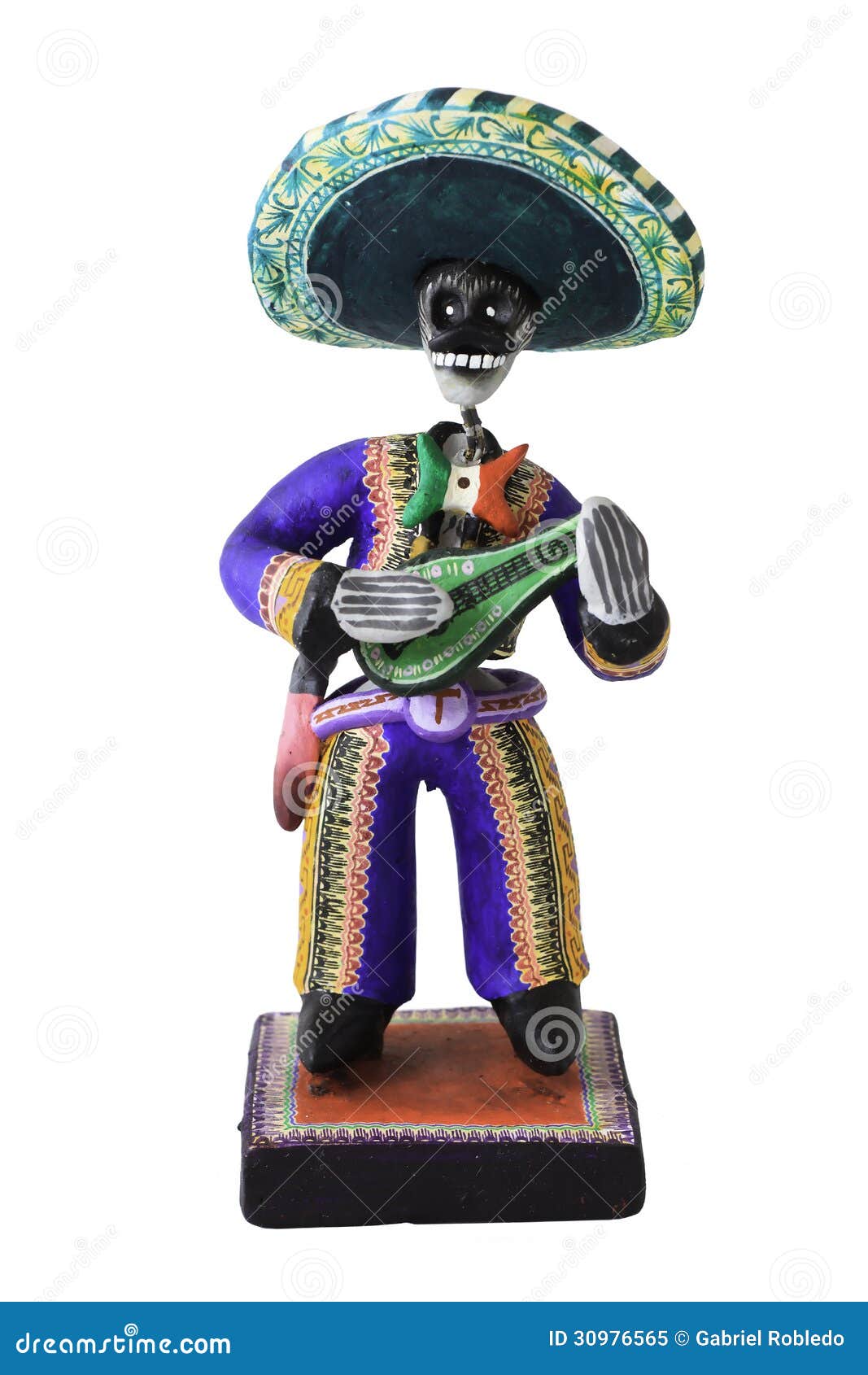 Squelette mexicain image stock. Image du latin, ballade - 30976565