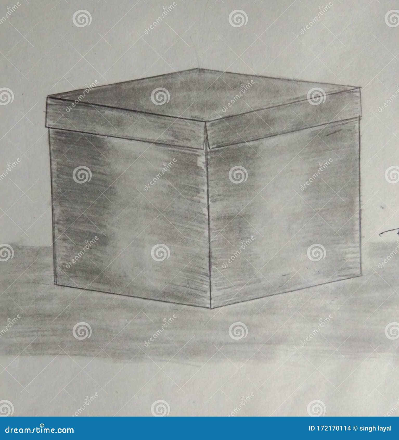 Squer Box Pencils Hand Work Stock Photo - Image of pencils, squer ...