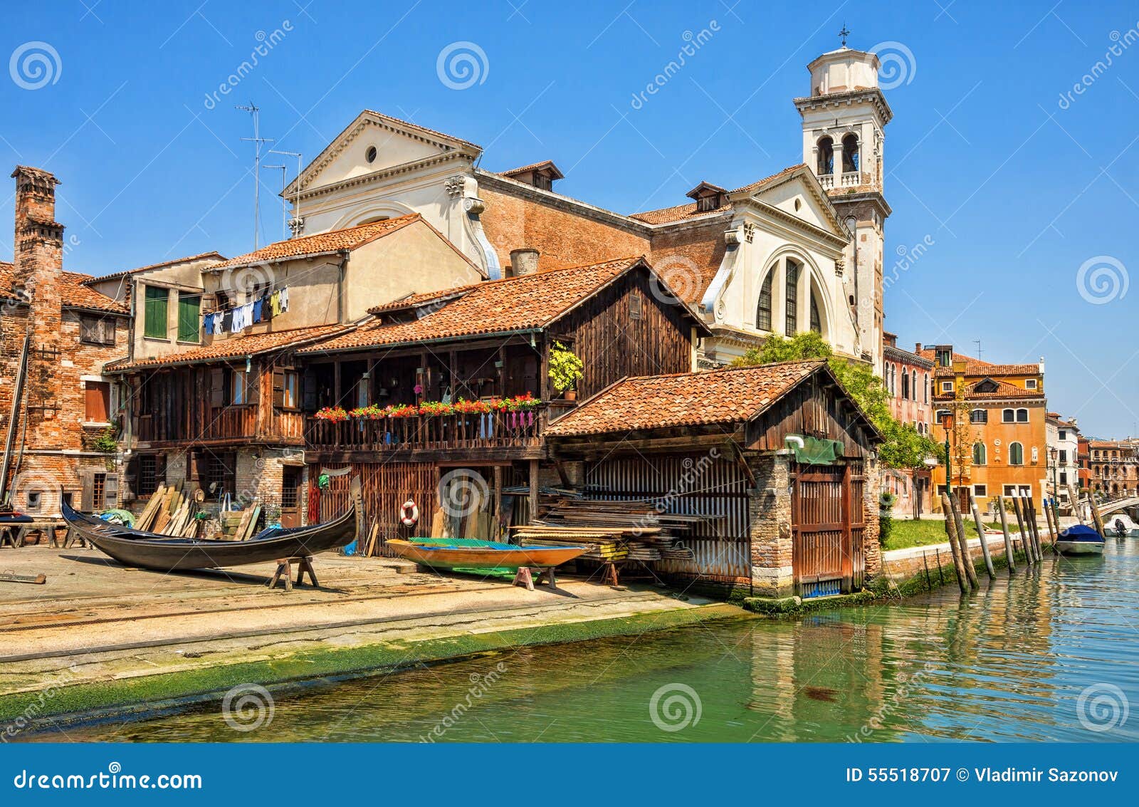 Squero Di San Trovaso, Venice, Italy Stock Image - Image of ...