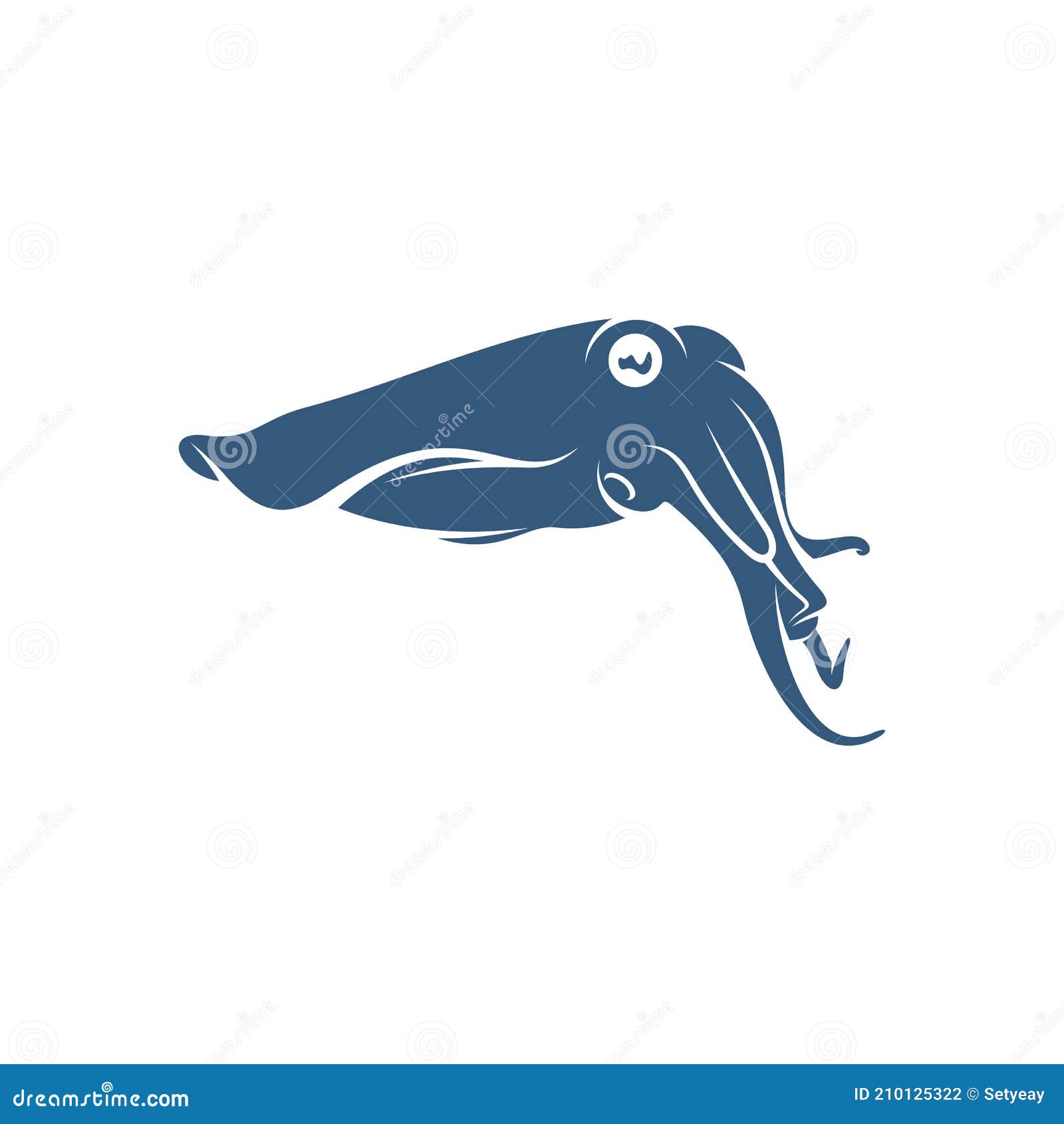 Squid Design Vector Illustration, Creative Squid Logo Template, Icon ...