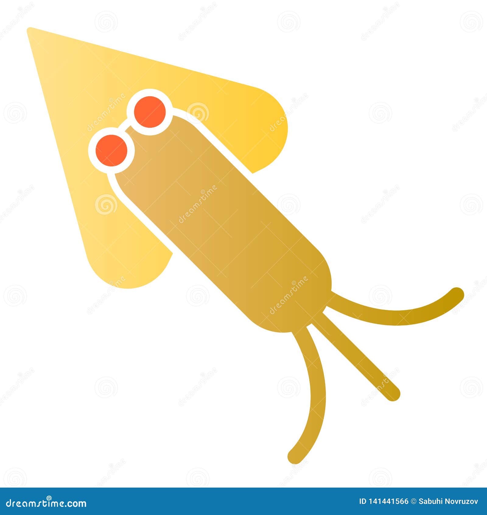 Squid Flat Icon. Octopus Color Icons in Trendy Flat Style Stock Vector - Illustration of sign ...