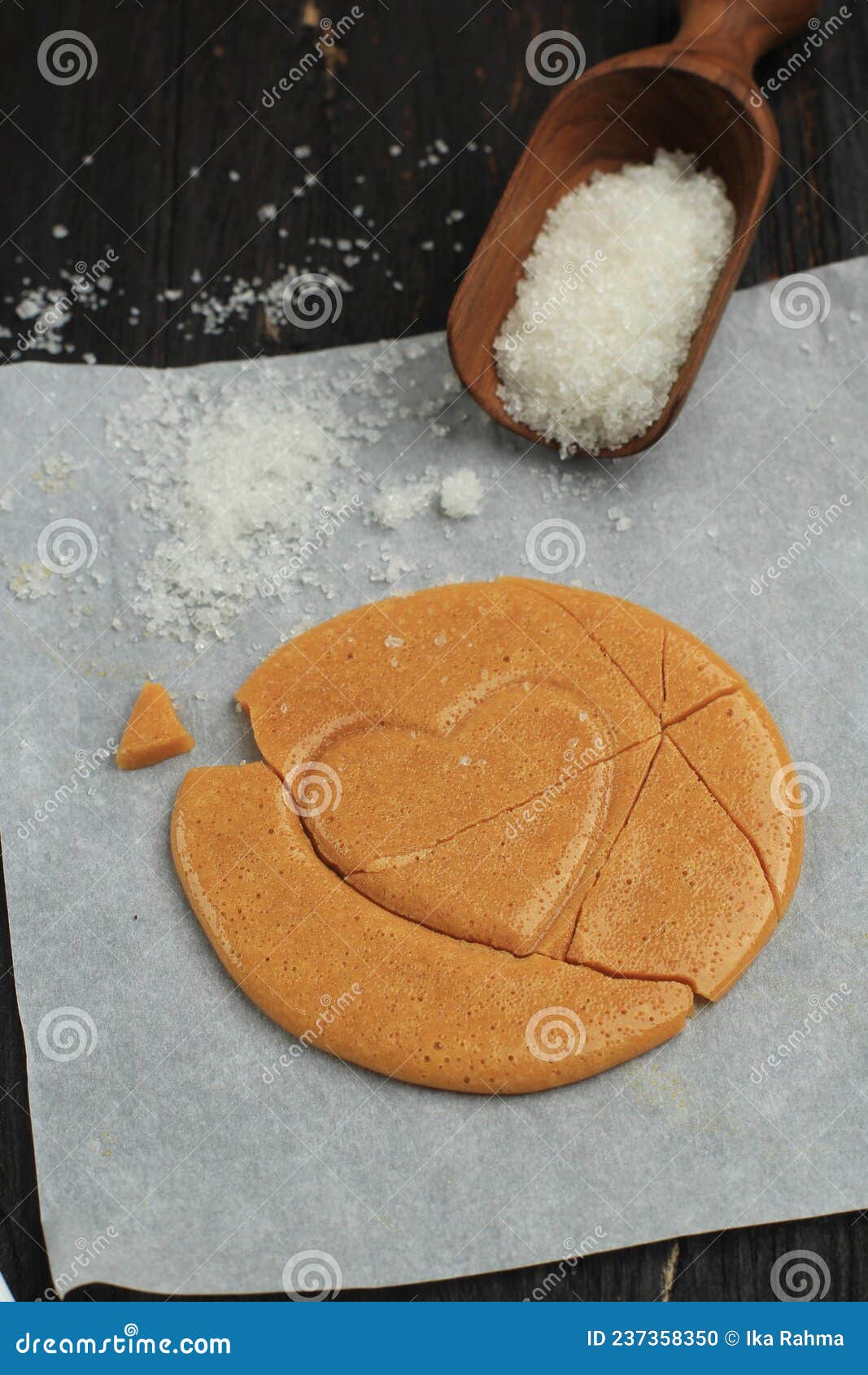 Squid Game Candy Dalgona Ppopgi, Broken Candy Stock Photo - Image of ...