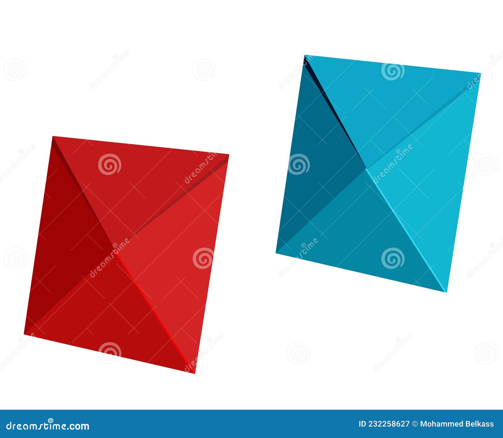 Squid Game Design Envelope Red and Blue South Korea Film Vector Stock ...