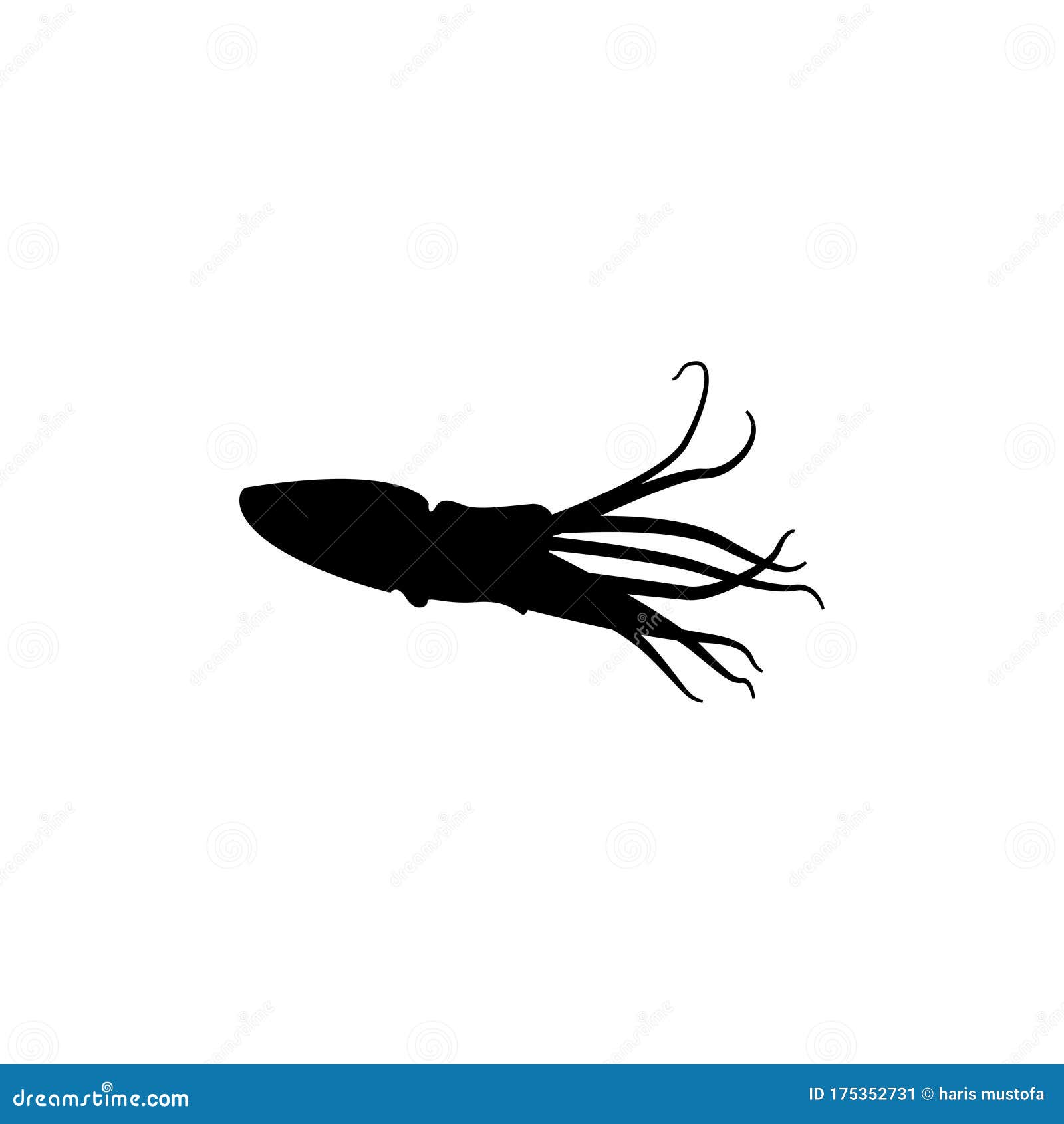 Squid Graphic Design Template Vector Isolated Stock Vector ...