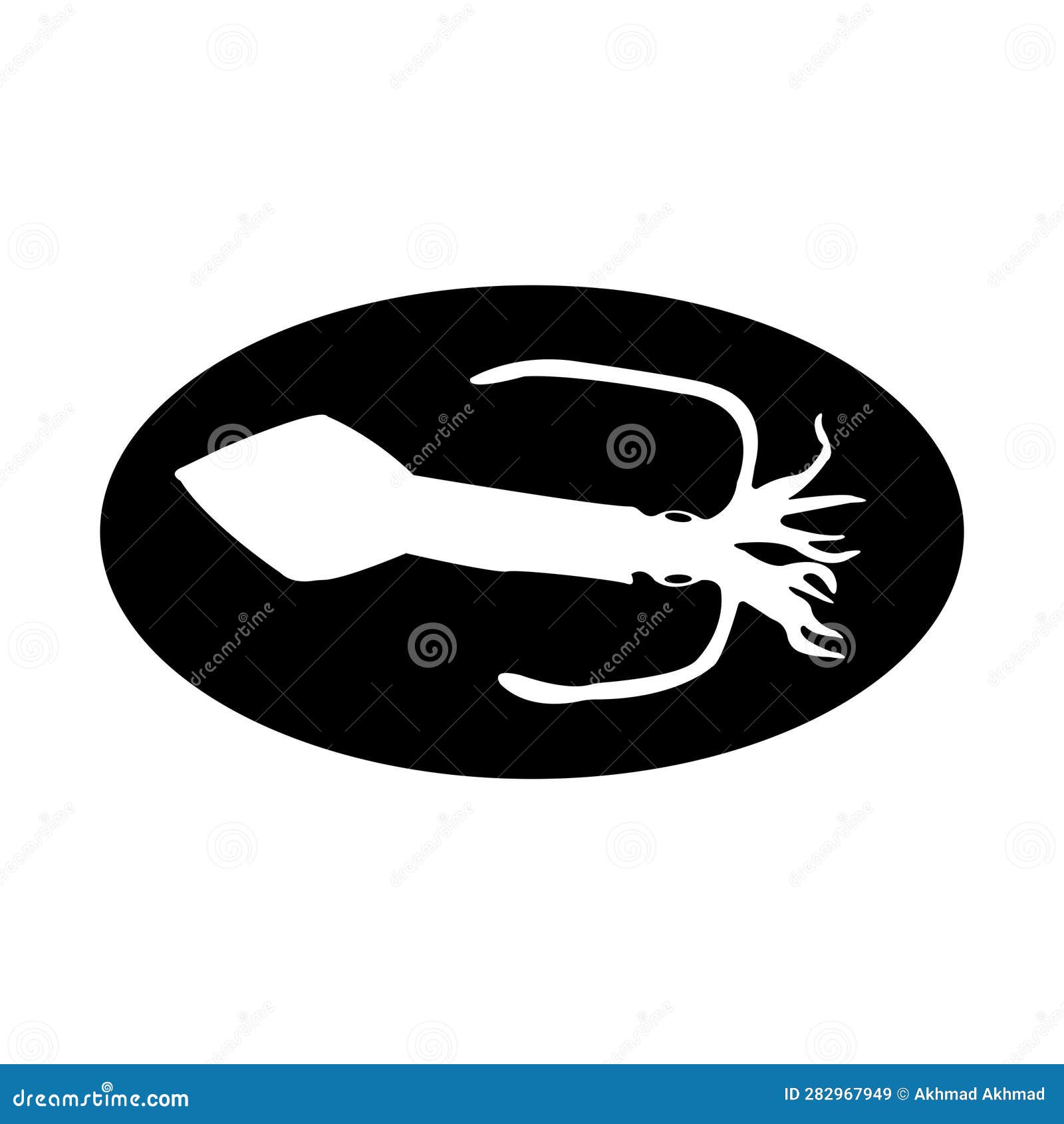 Squid icon stock vector. Illustration of life, single - 282967949