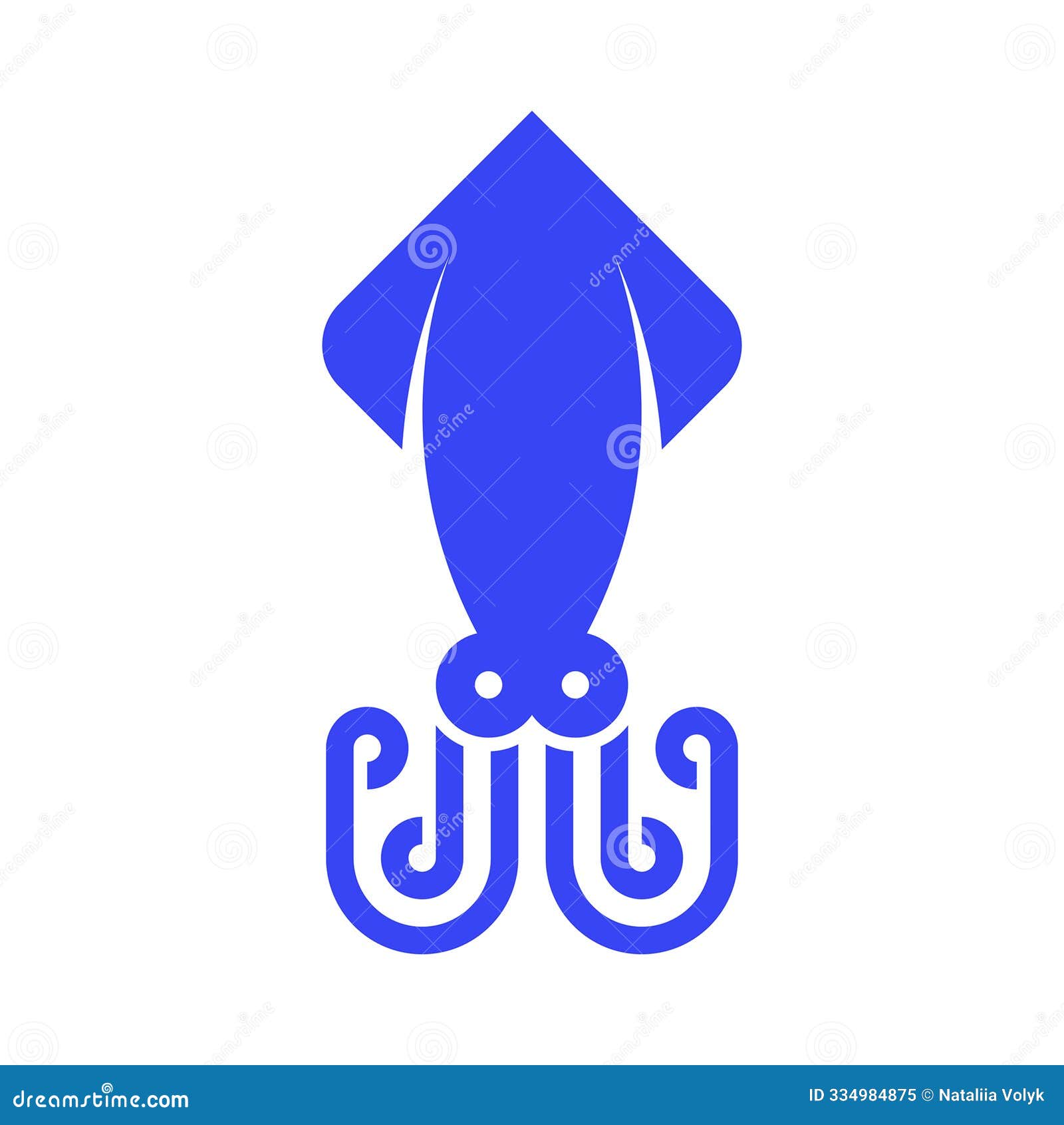 Squid logo stock illustration. Illustration of symbol - 334984875