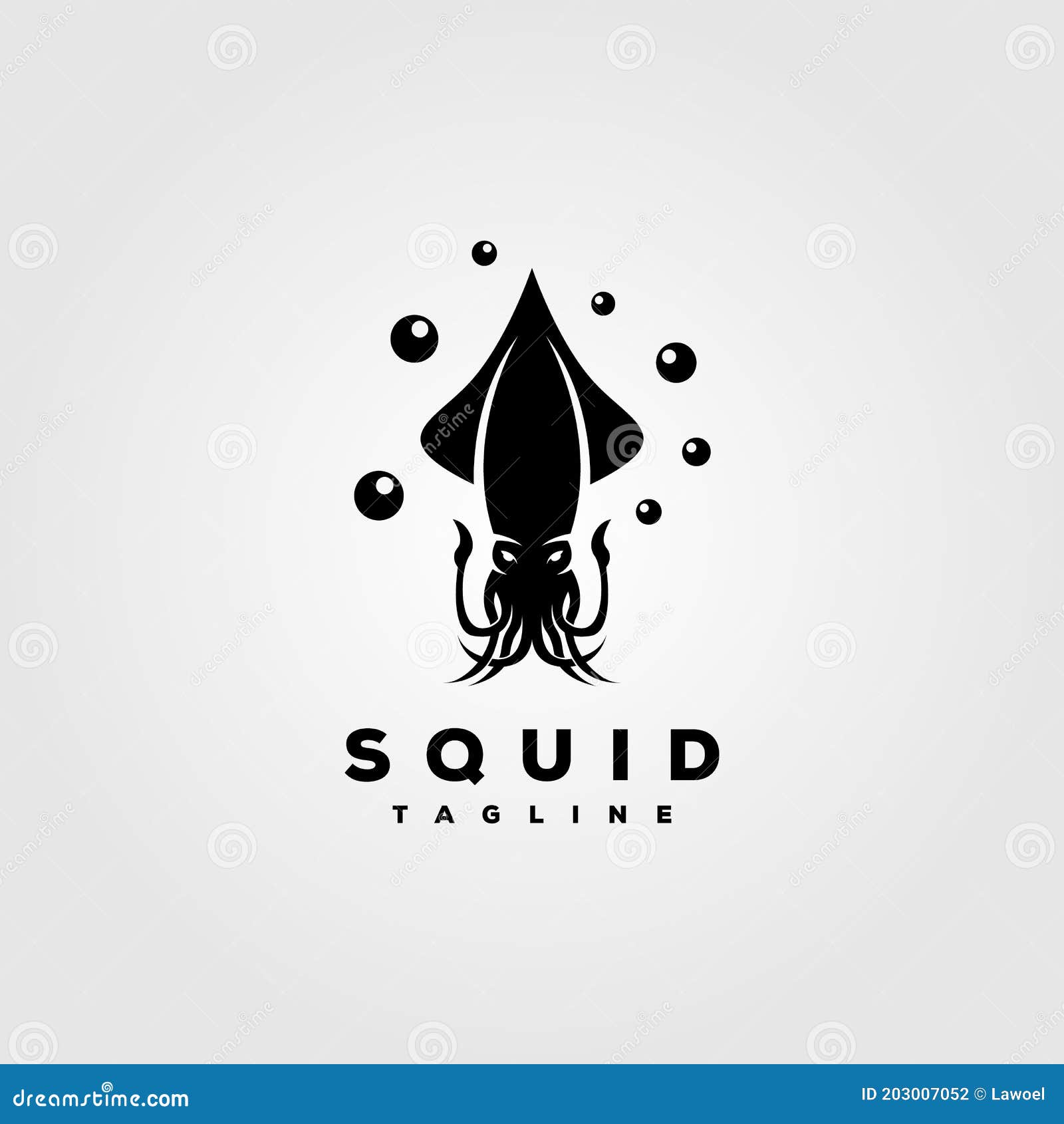Squid Logo Vector Template Royalty-Free Stock Image | CartoonDealer.com ...