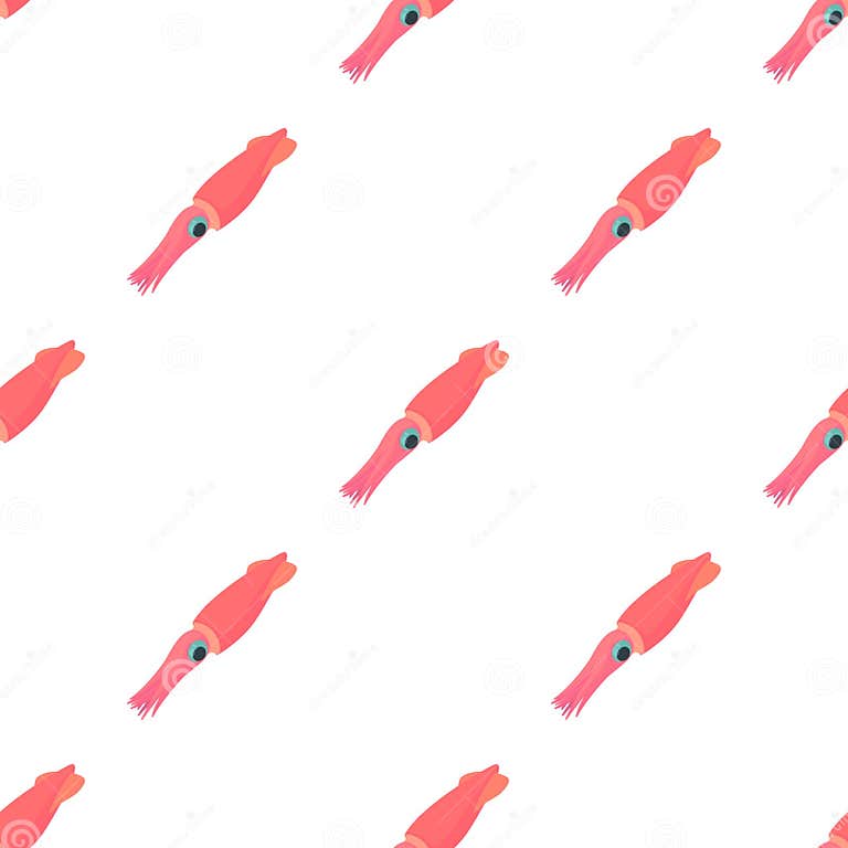 Squid Pattern Seamless Vector Stock Vector - Illustration of delicious ...