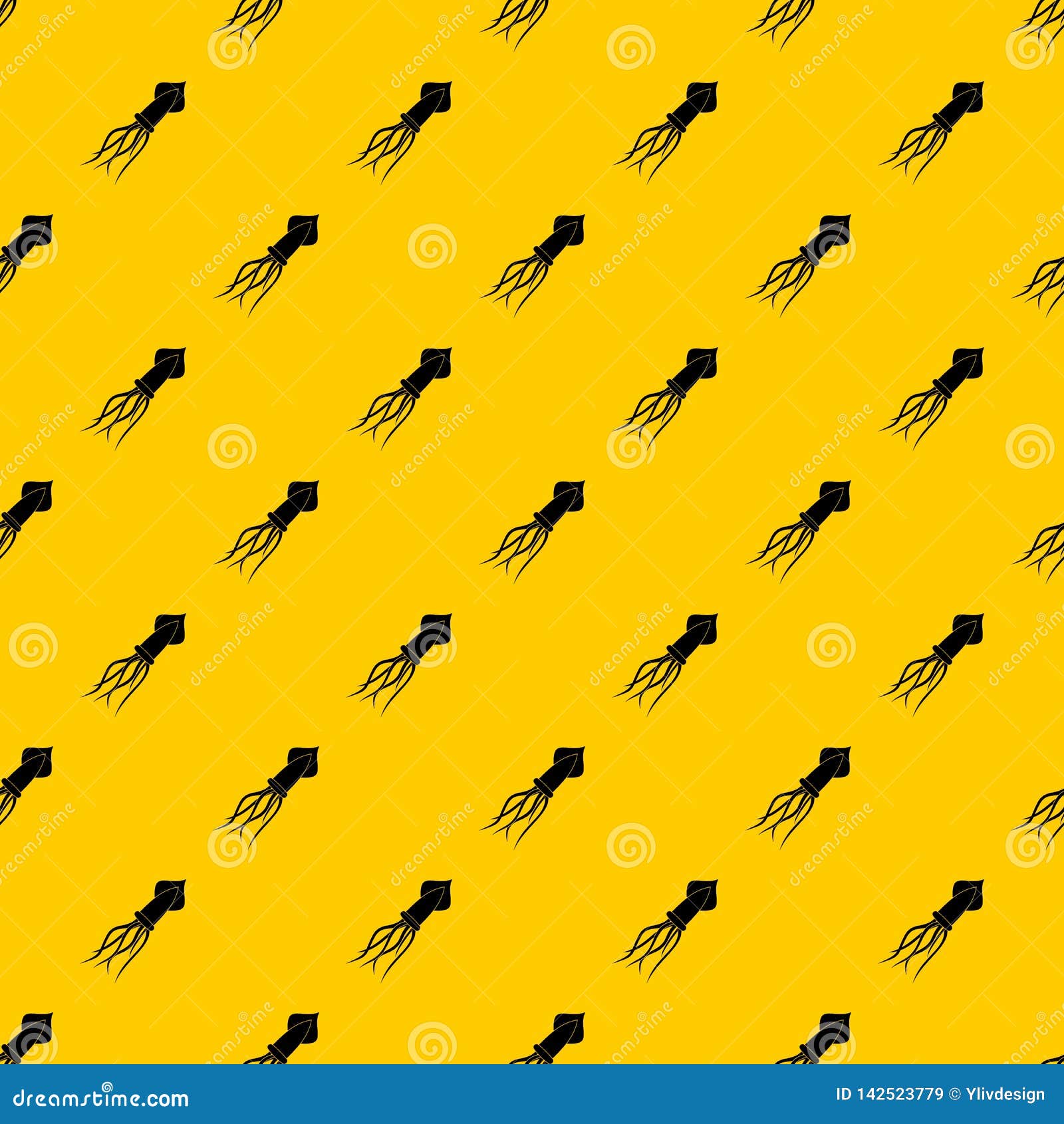 Squid Pattern Seamless. Calamary Background. Baby Fabric Texture ...