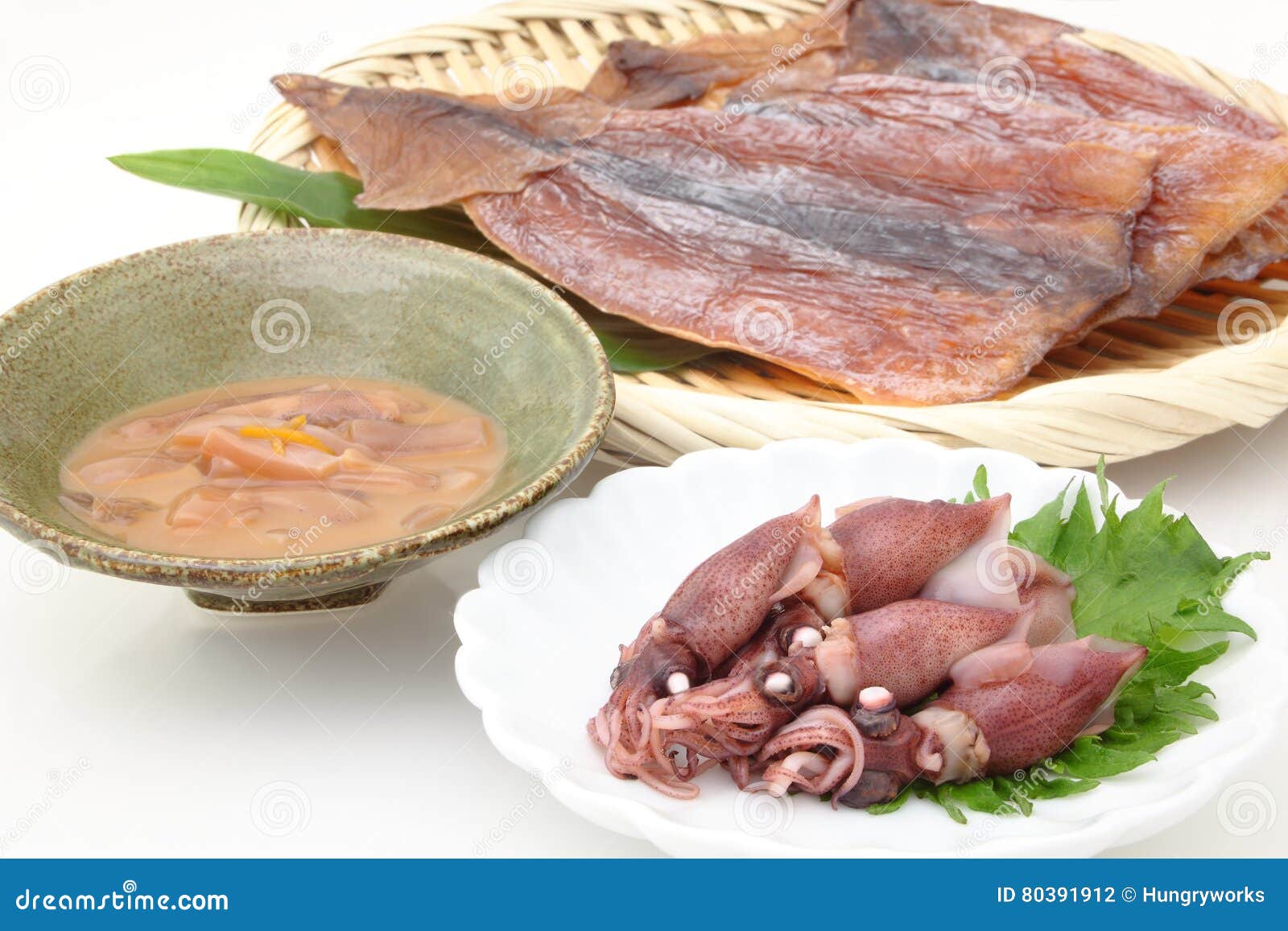 Squid products stock photo. Image of firefly, seafood - 80391912