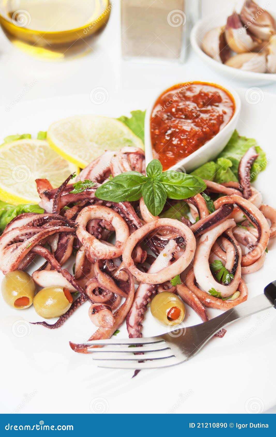 Squid rings stock photo. Image of photograph, prepared - 21210890