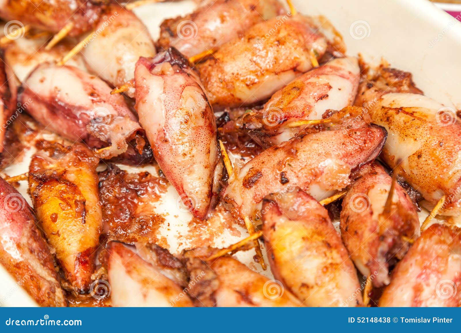 Squid stuffed stock photo. Image of onion, marine, fresh - 52148438