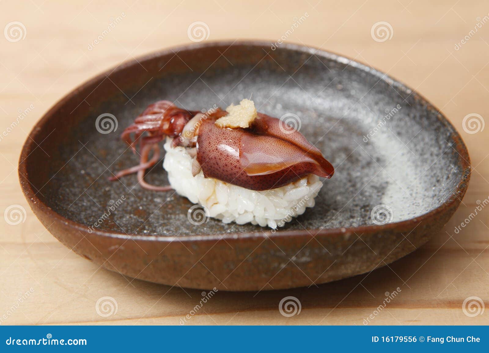 Squid sushi stock photo. Image of style, japan, fish - 16179556