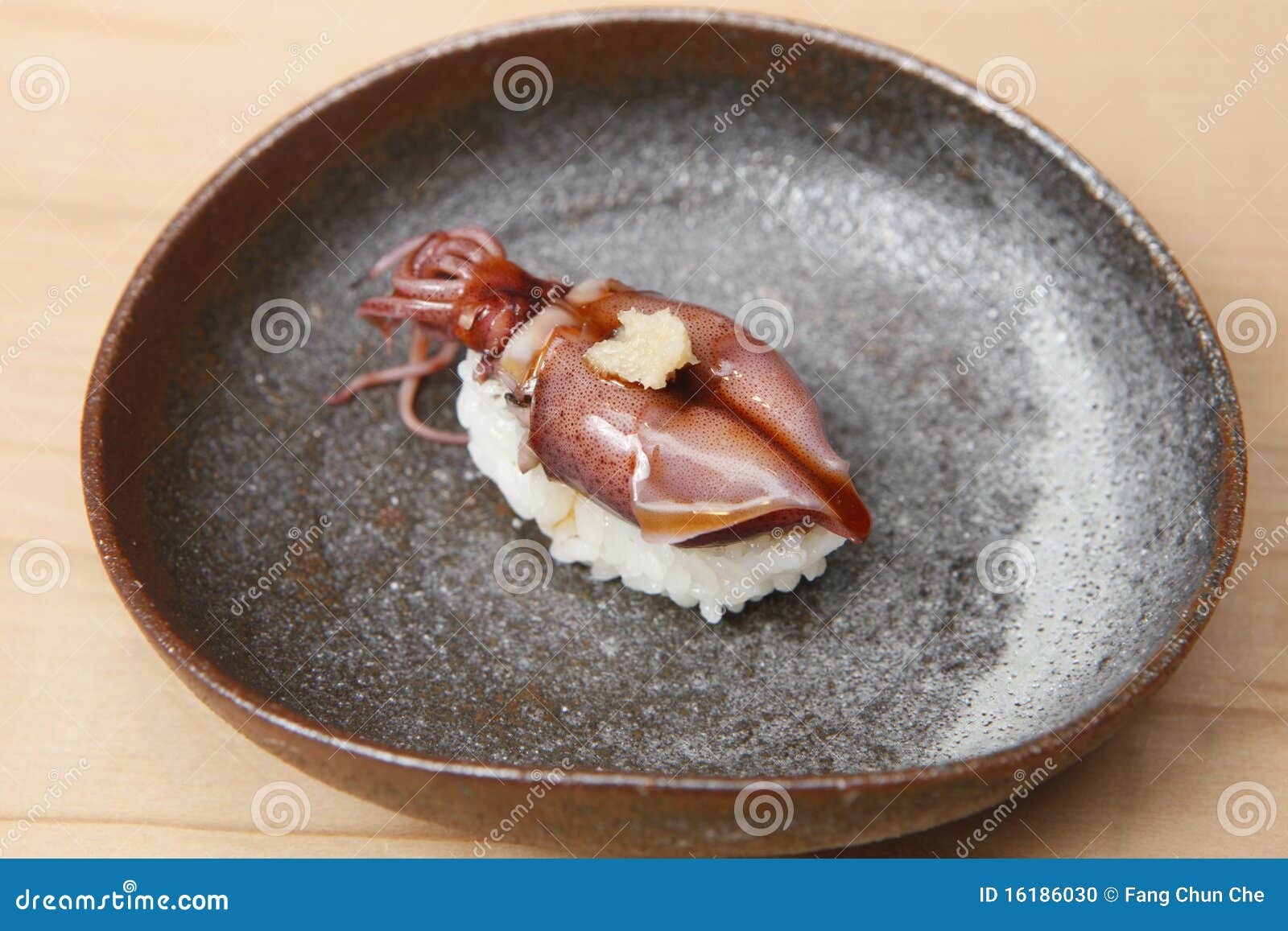 Squid sushi stock photo. Image of chopsticks, squid, style - 16186030
