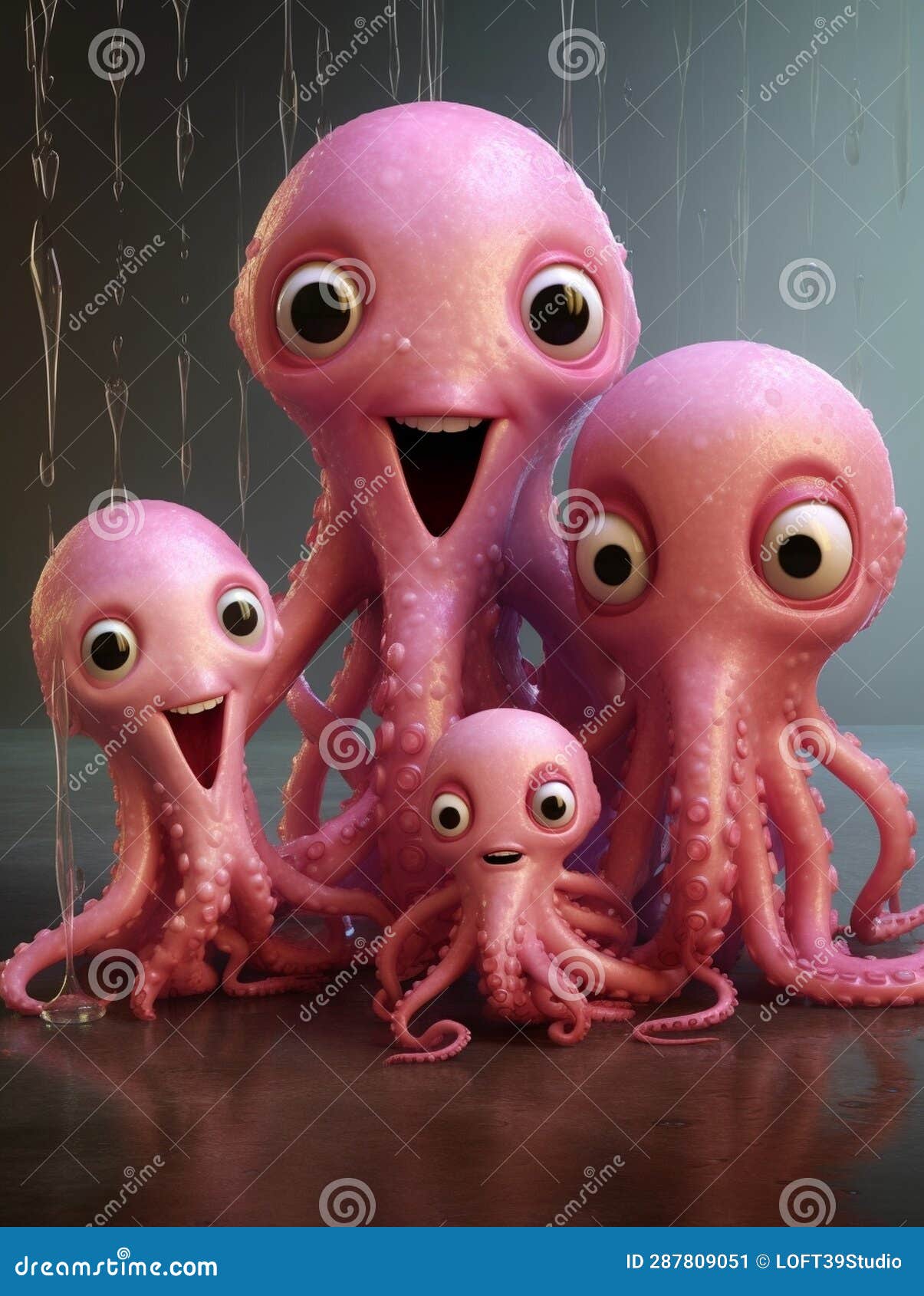 Squids_1690601813961_2 stock illustration. Illustration of tentacle ...