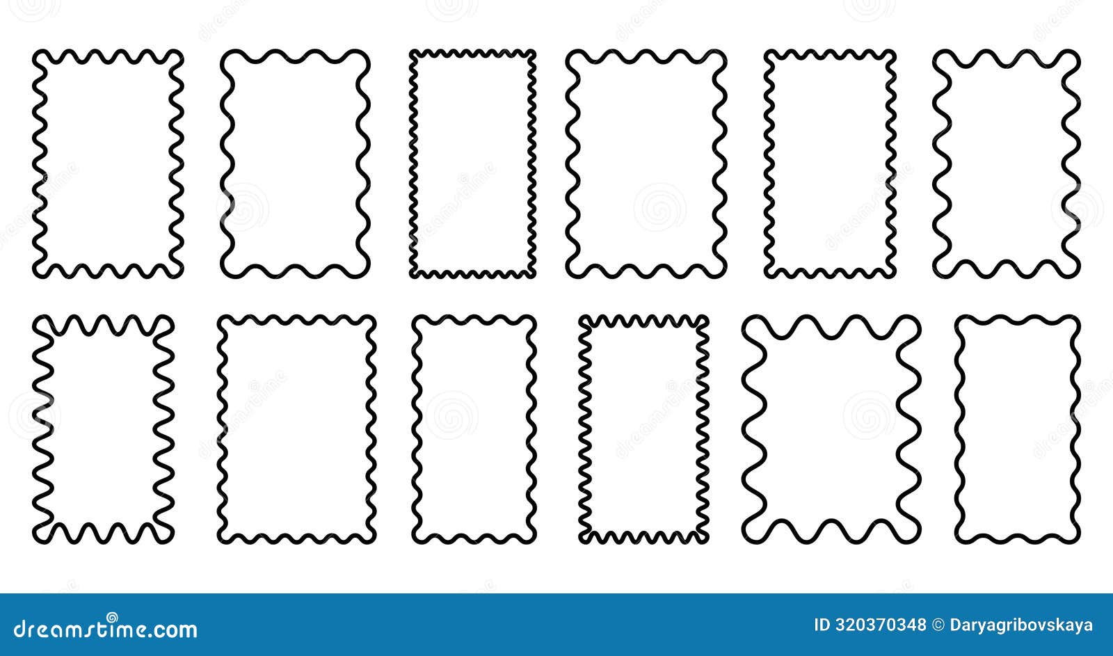Curvy Frames Cartoon Vector | CartoonDealer.com #13204049