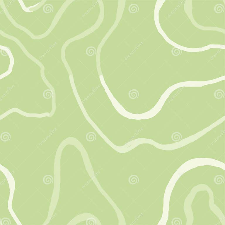 Squiggle Line Doodle Seamless Pattern. Creative Abstract Scribble Style ...