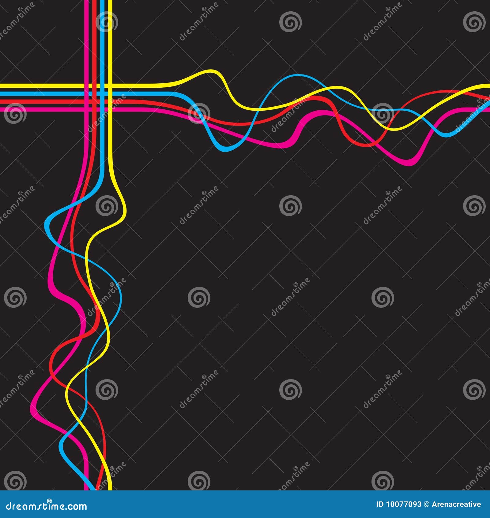 Squiggle Lines Vector stock vector. Illustration of liquid - 10077093