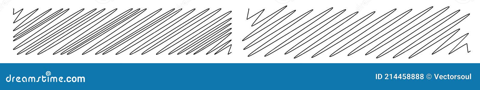 Squiggle, Scrawl, Curvy Lines Rectangular Element Vector Illustration ...