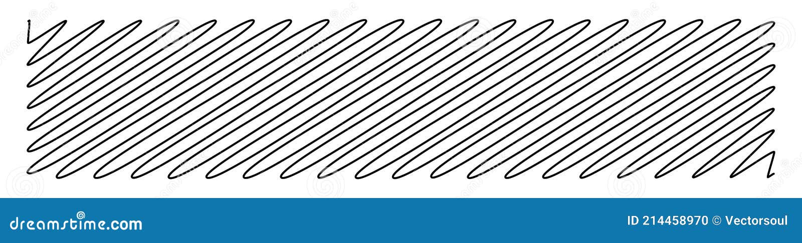 Squiggle, Scrawl, Curvy Lines Rectangular Element Vector Illustration ...