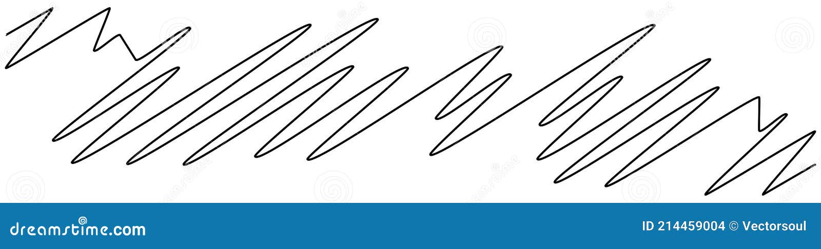 Squiggle, Scrawl, Curvy Lines Rectangular Element Vector Illustration ...