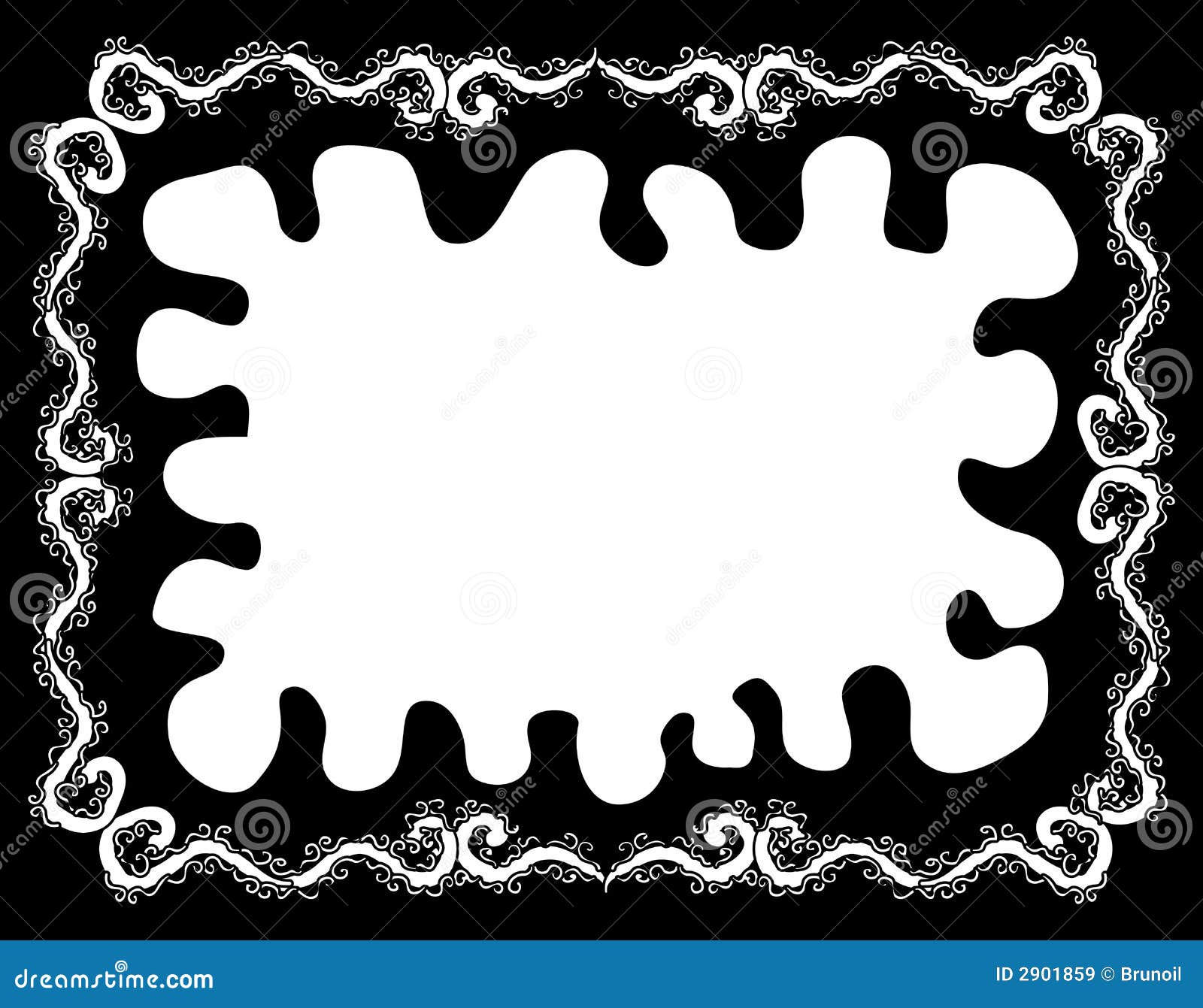 Squiggly Frame stock illustration. Illustration of decorative - 2901859