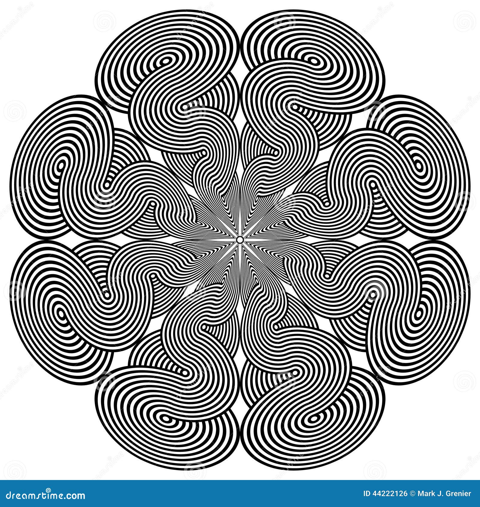 Squiggly stock vector. Illustration of wallpaper, optical - 44222126