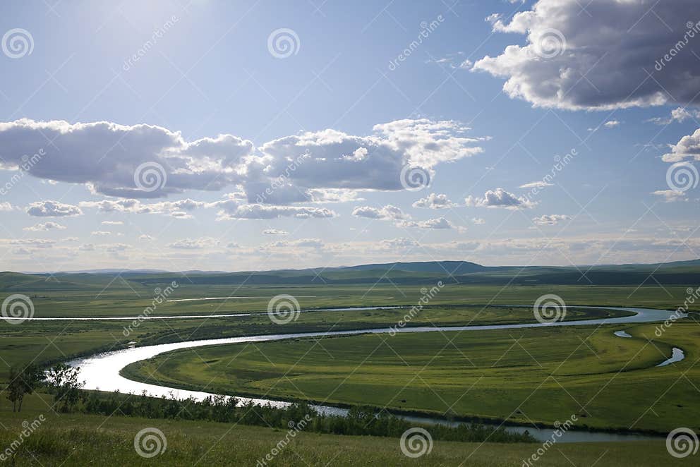 Squiggly river stock image. Image of beautiful, outdoor - 15782993