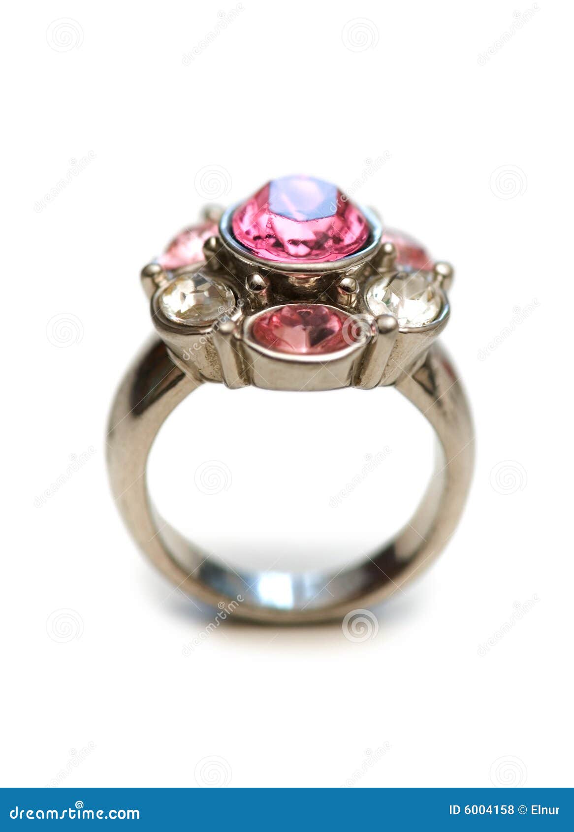 Squilli Con Le Pietre Rosse Isolate Fotografia Stock - Immagine di ...