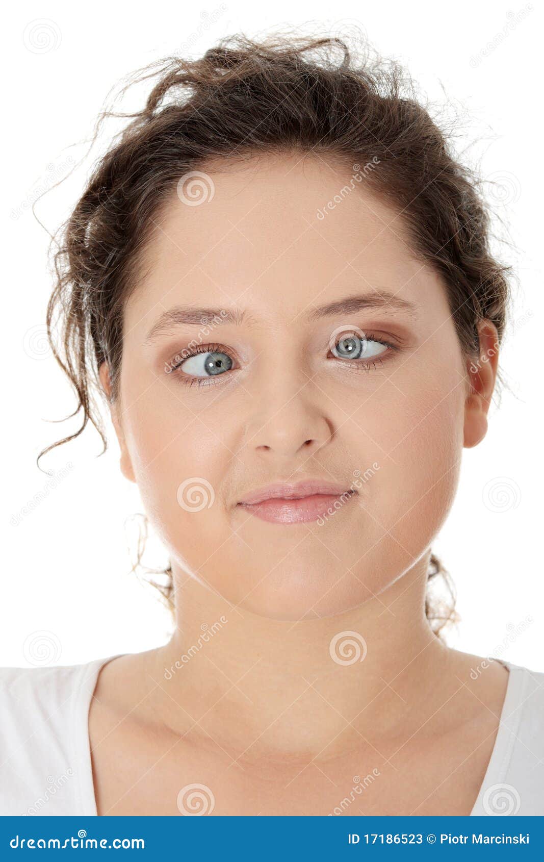 Squint stock image. Image of looking, individuality, human - 17186523