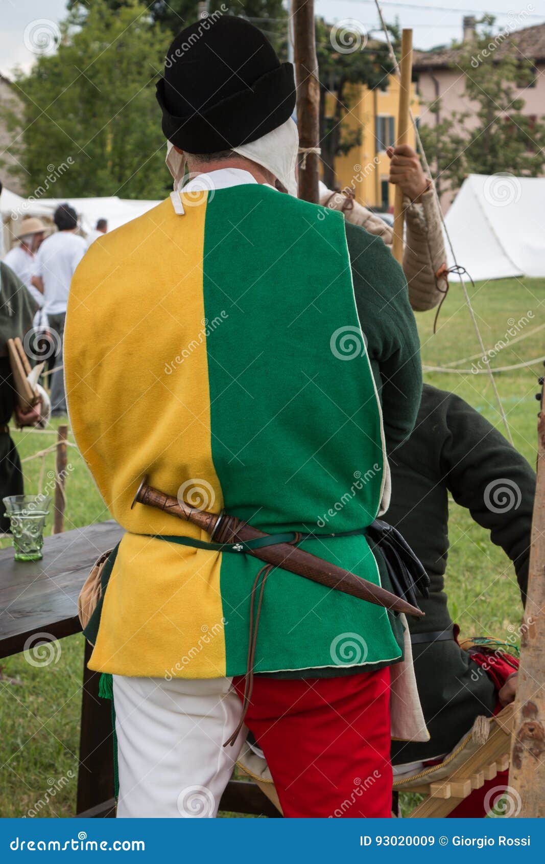 Squire with Two-coloured Shirt and Dagger in His Belt Editorial Stock ...