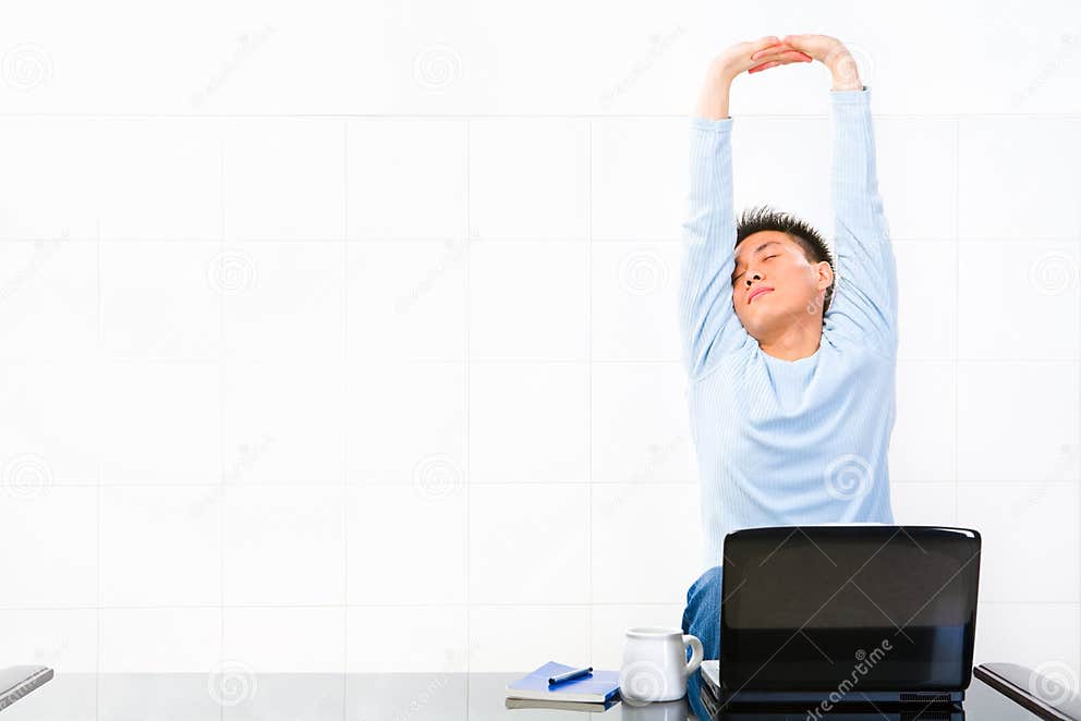 Squirming young man stock photo. Image of alone, book - 8724590